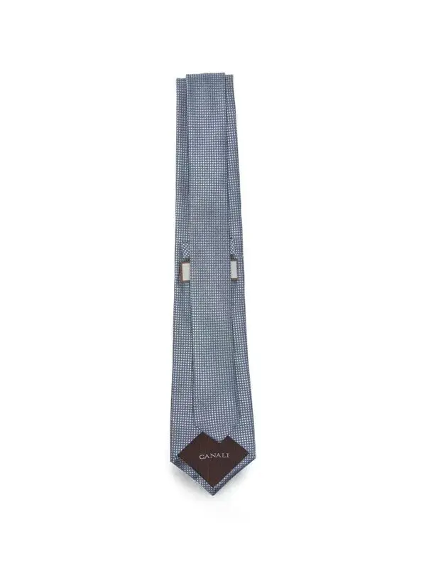 Canali Micro-pattern Silk Tie