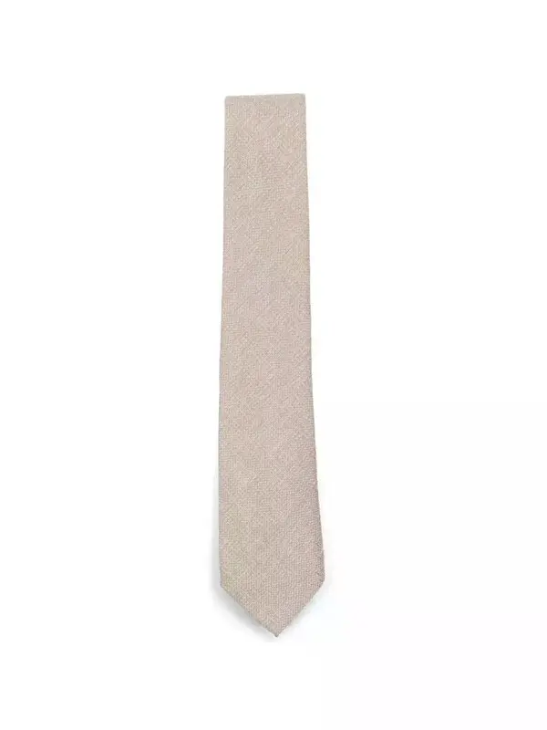 Canali Textured-finish Silk Tie
