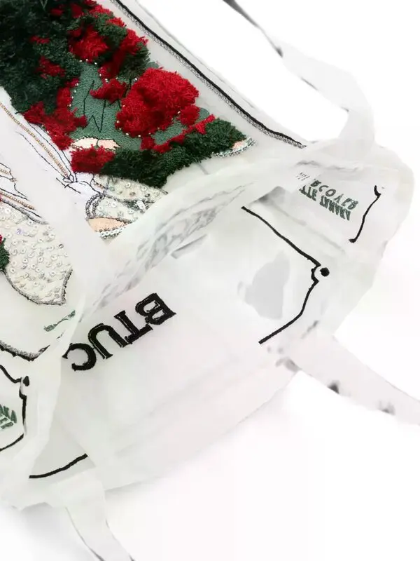 Undercover Sequin-embellished Embroidered Tote Bag