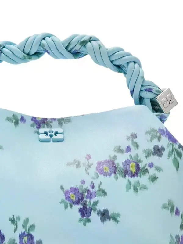 GANNI Floral-print Tote Bag - Blue