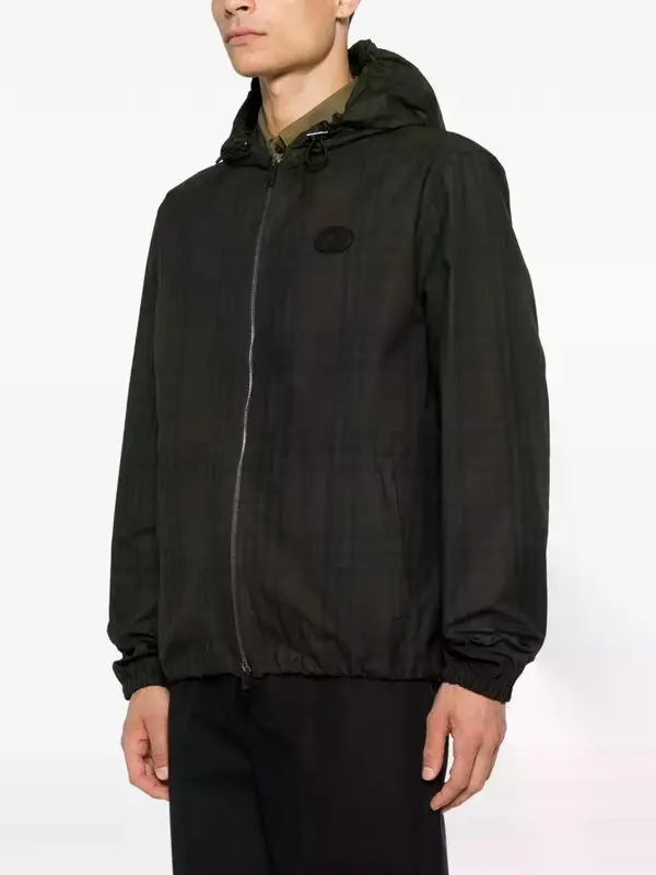 Burberry Check-pattern Hooded Jacket
