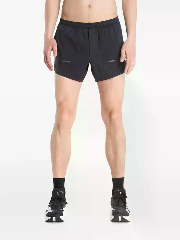 CIELE Atshort 5 Logo-patch Elasticated-waist Shorts - Black