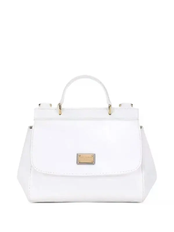 Dolce & Gabbana Leather Shoulder Bag - White