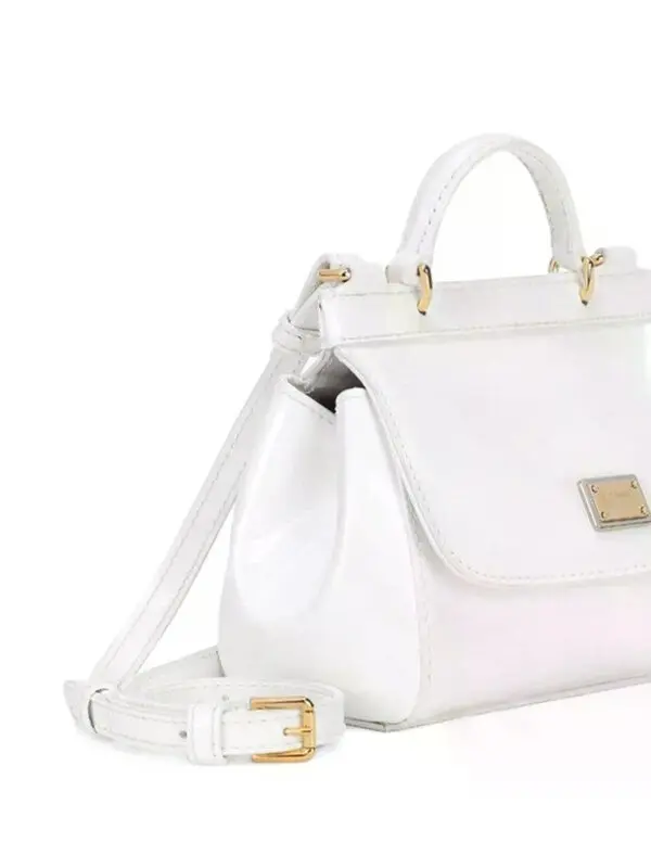 Dolce & Gabbana Leather Shoulder Bag - White