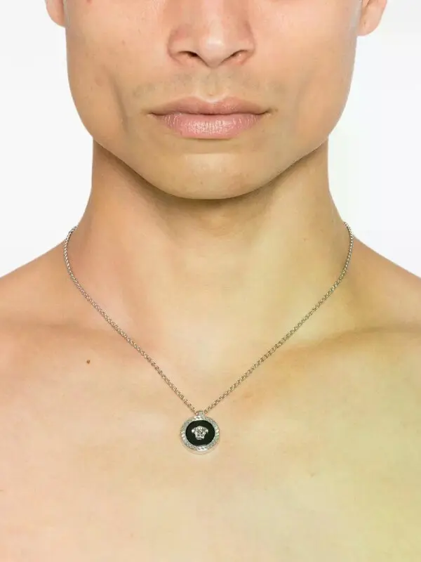 Versace Medusa Head Pendant Necklace - Silver