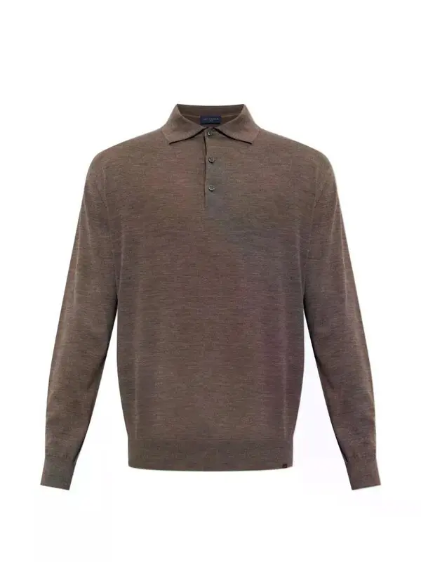 Paul & Shark Long-sleeve Polo Shirt - Brown