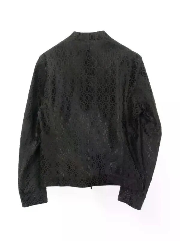Emporio Armani Patterned Zip-up Jacket