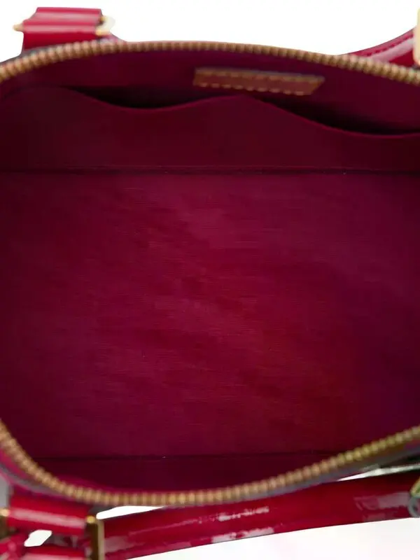 LOUIS VUITTON Monogram Vernis Alma Pm Handbag - Red