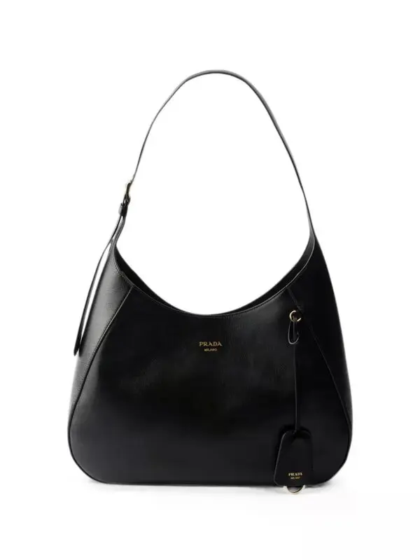 Prada Large Leather Bag - Black