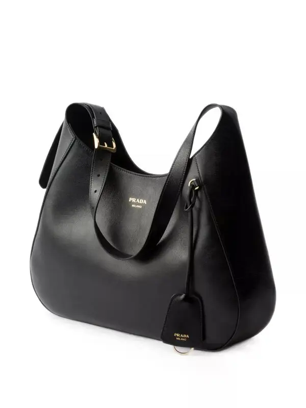 Prada Large Leather Bag - Black