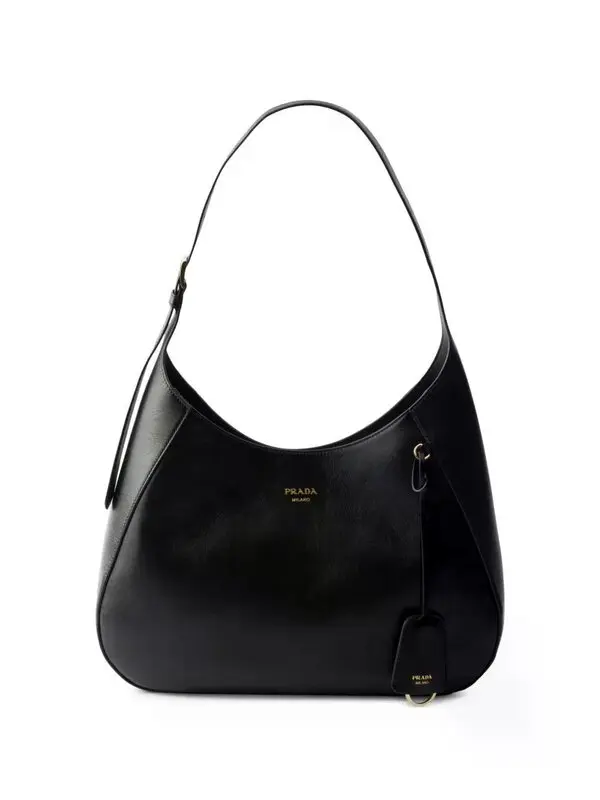 Prada Large Leather Bag - Black
