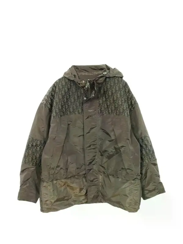 Dior Patterned Hooded Jacket - Green