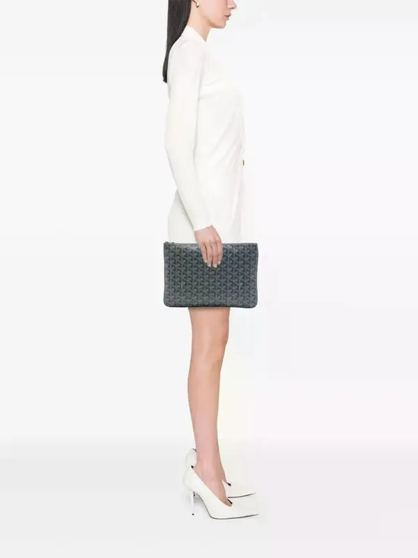 Goyard 2018 Goyardine Senat Mm Clutch Bag - Grey