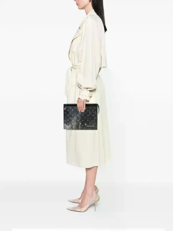 LOUIS VUITTON Monogram Galaxy Pochette Voyage Mm Clutch Bag