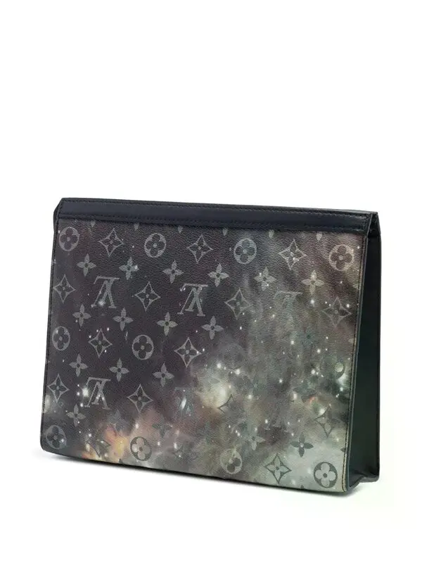 LOUIS VUITTON Monogram Galaxy Pochette Voyage Mm Clutch Bag