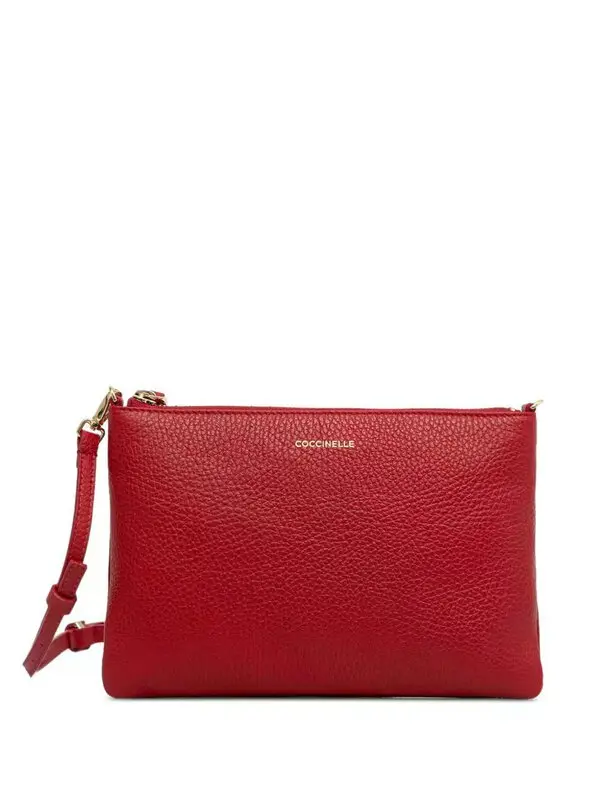 COCCINELLE Grained Crossbody Bag - Red