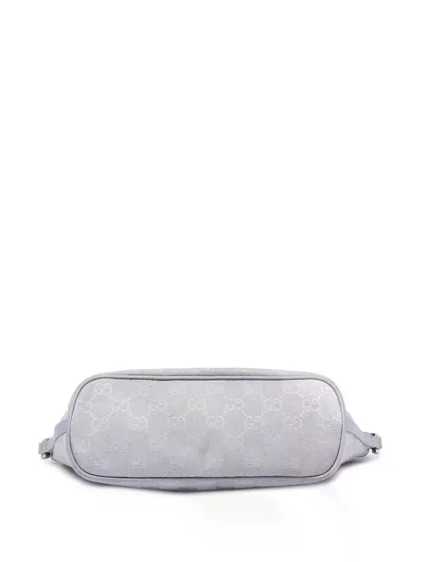 Gucci Gg Canvas Boat Shoulder Bag - Purple