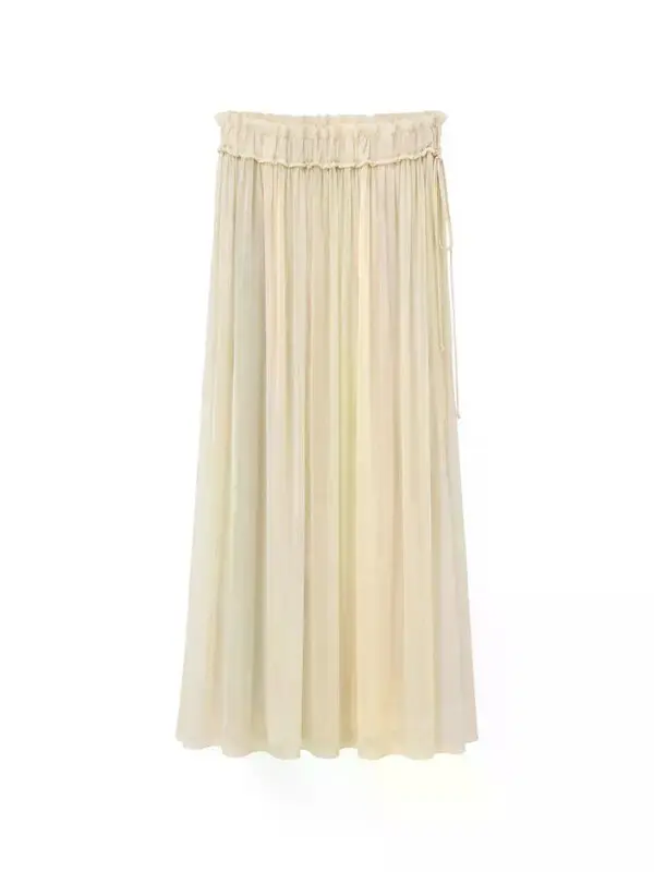 JUCCA Drawstring Ruffled Skirt
