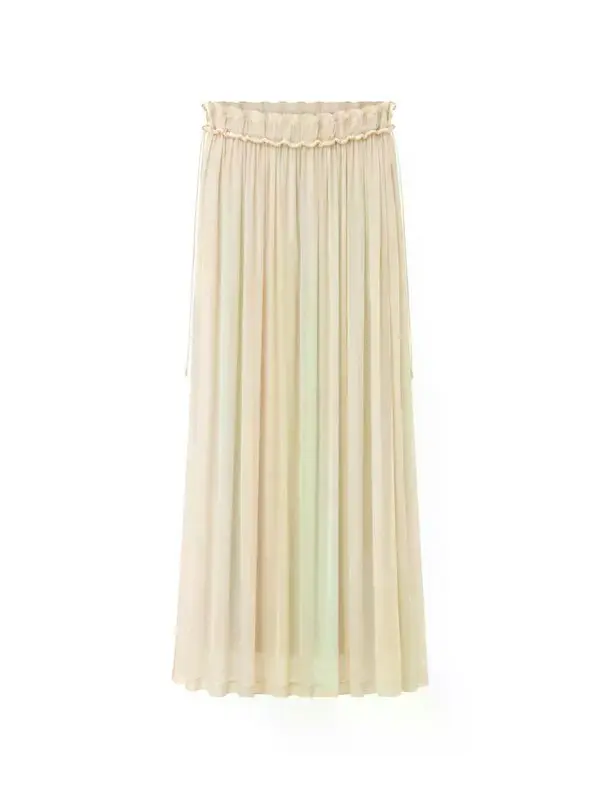 JUCCA Drawstring Ruffled Skirt