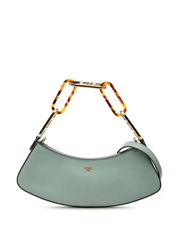 Fendi 2010-2026 Leather O Lock Swing Satchel - Green
