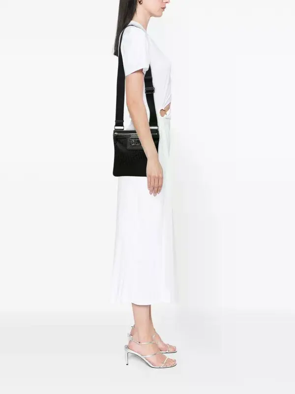 Dior 2006 Diorissimo Trotter Canvas Street Chic Crossbody Bag - Black