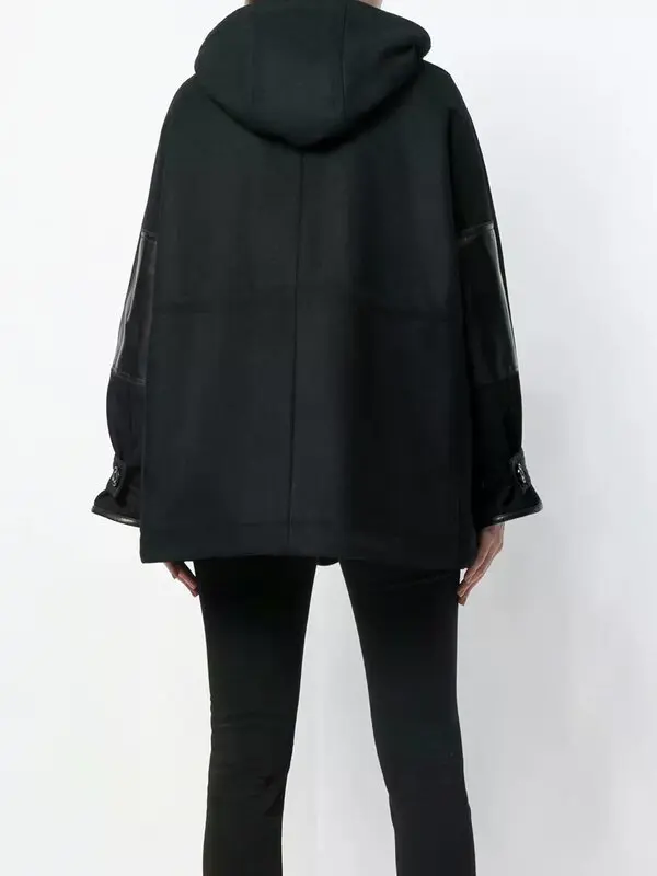 Dsquared2 Shearling Lined Hooded Coat