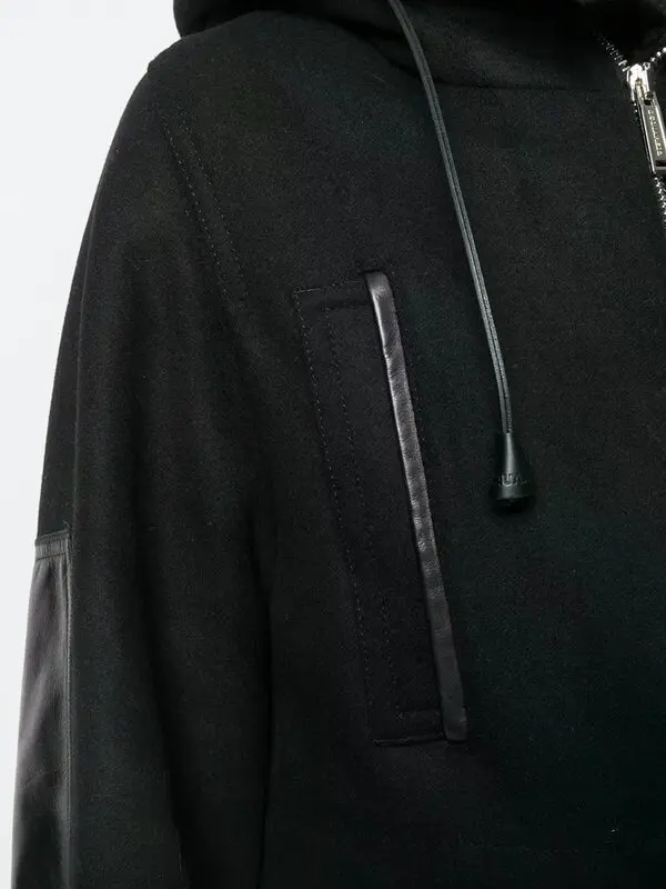 Dsquared2 Shearling Lined Hooded Coat
