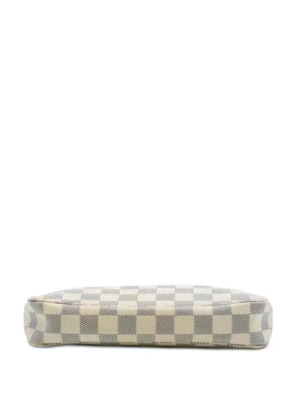 LOUIS VUITTON Damier Azur Pochette Accessoires Shoulder Bag - White