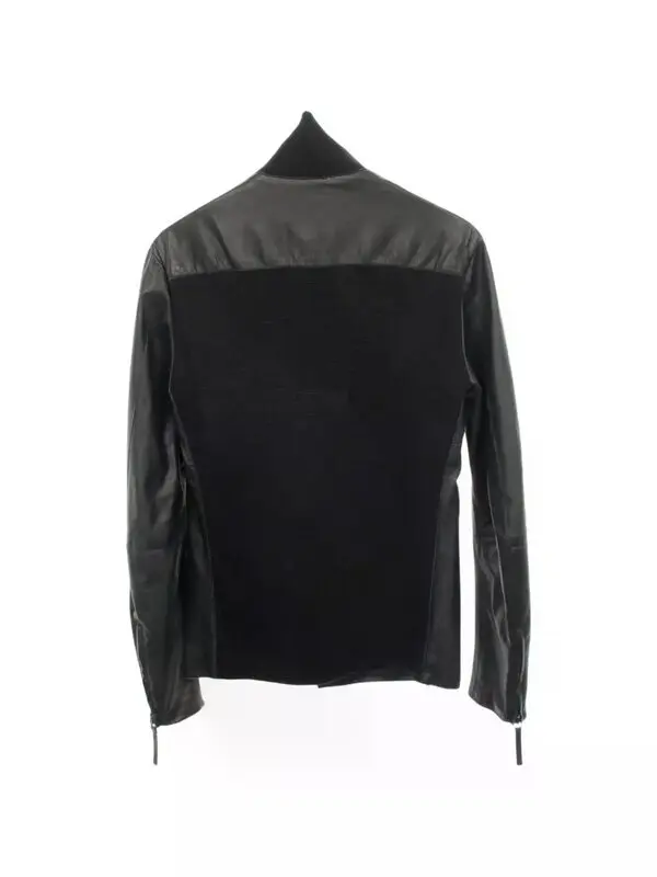 Emporio Armani Panelled Zip-up Jacket - Black