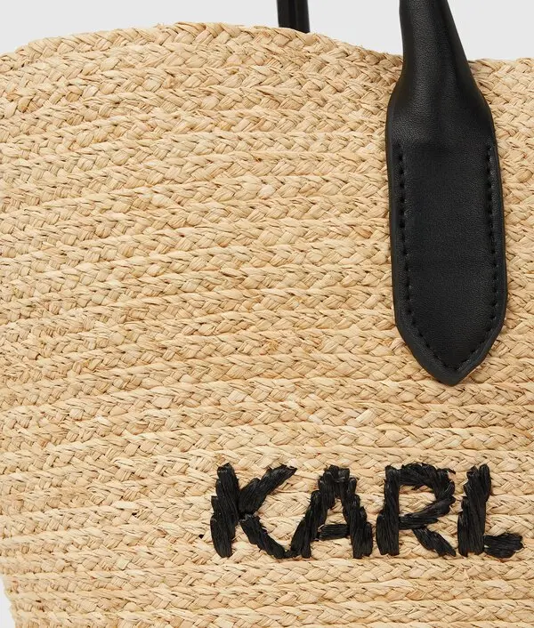 Karl Lagerfeld Woven Large Beach Bag