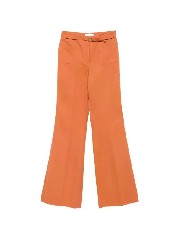 Dorothee Schumacher Belted Flared Trousers - Orange