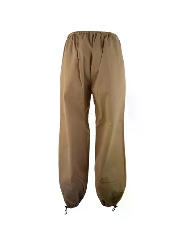 Miu Miu Logo-embroidered Drawstring Trousers