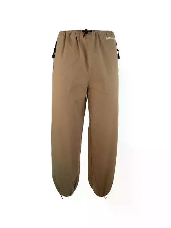 Miu Miu Logo-embroidered Drawstring Trousers