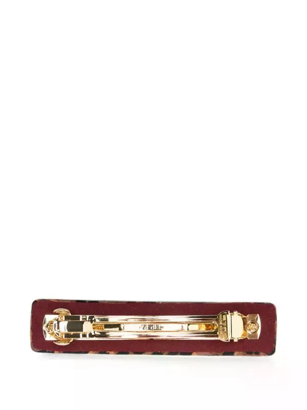 Etro Pegasus Leopard-print Hair Clip