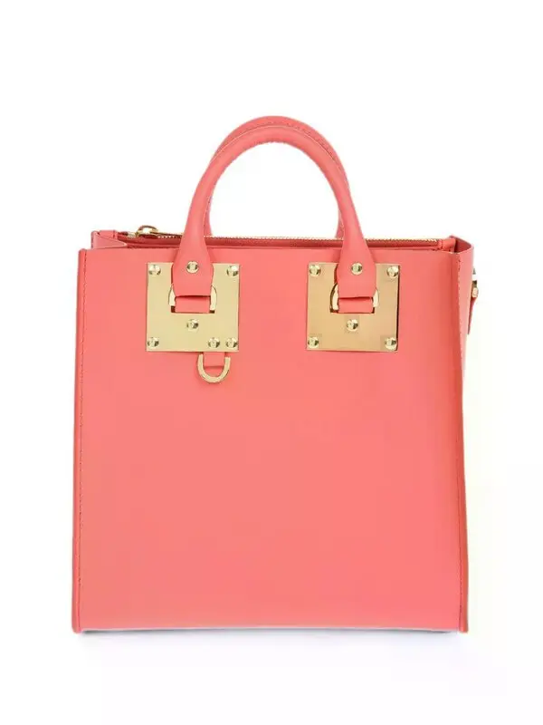 Sophie Hulme Albion Leather Tote Bag - Red