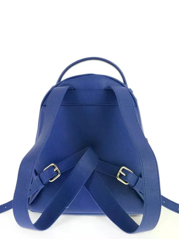 Moschino Logo-plaque Grained-effect Backpack