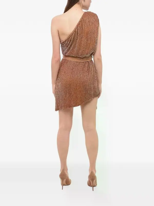Retrofete Ella Sequin One-shoulder Mini Dress