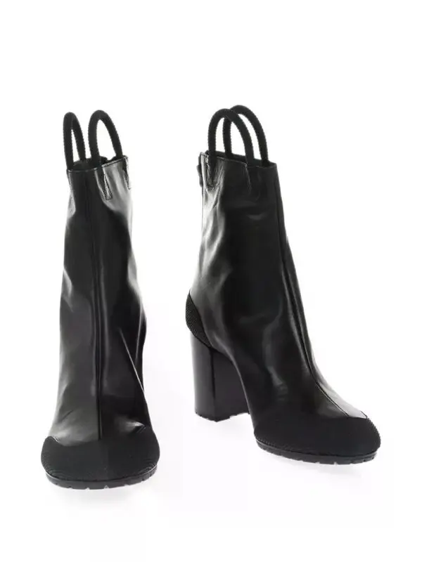 Random Identities Rope-handle Leather Boots