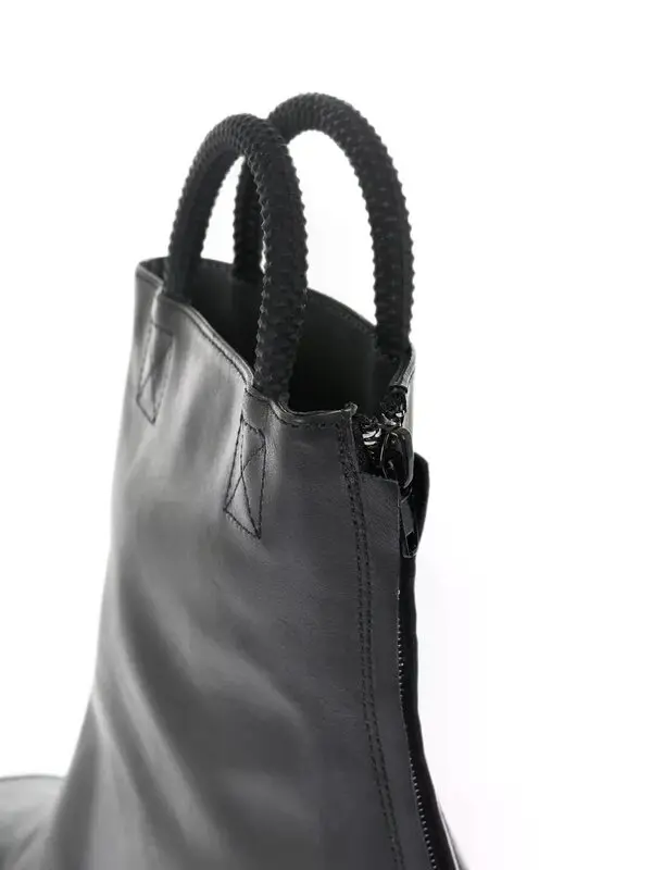 Random Identities Rope-handle Leather Boots