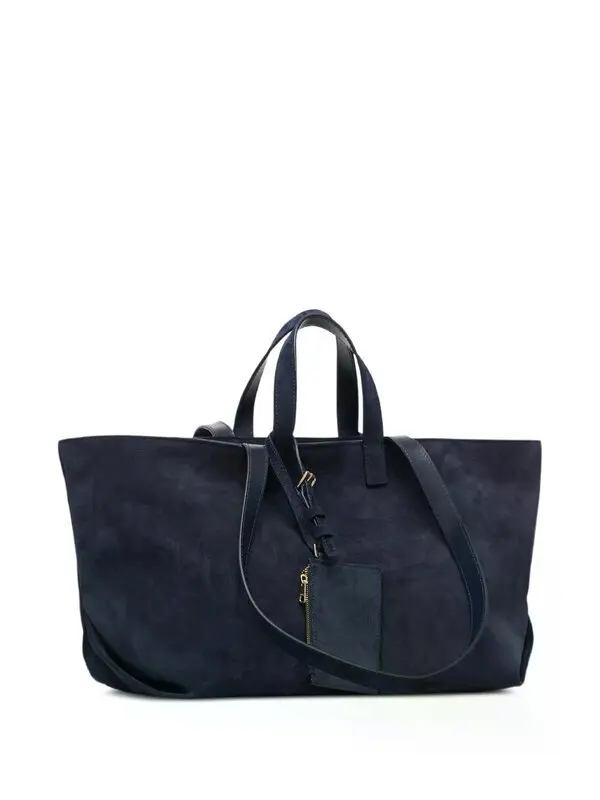 A.p.c. Le Drummer Suede Shoulder Bag - Blue