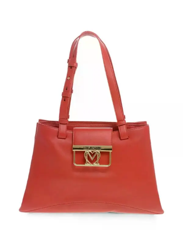 Moschino Plaque Triple-compartment Tote Bag