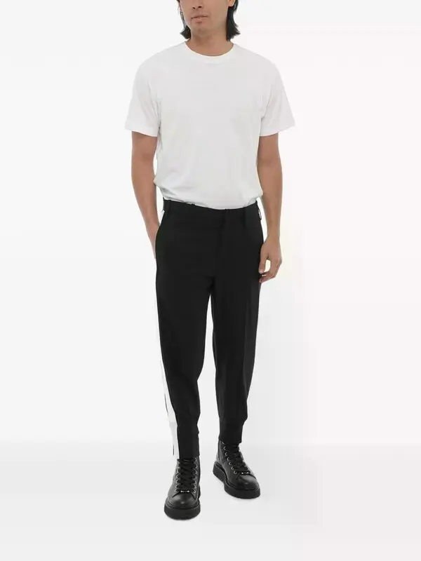 Neil Barrett Stripe-detail Slim-fit Track Pants - Black