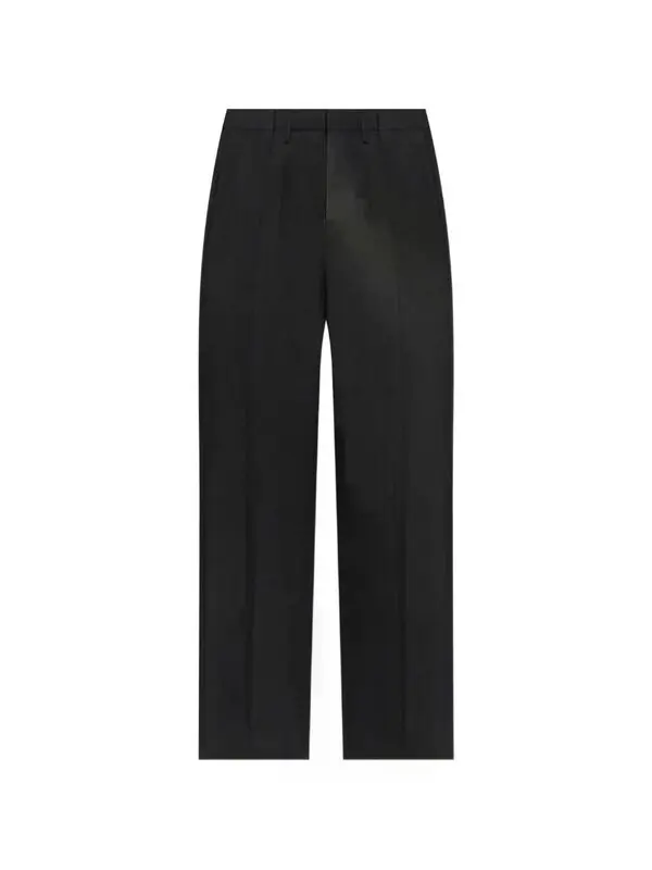 MAISON MARGIELA Pressed-crease Wool Trousers - Black