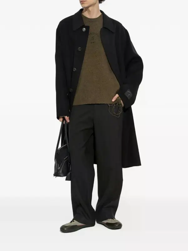 MAISON MARGIELA Tailored Pressed Crease Wool Trousers