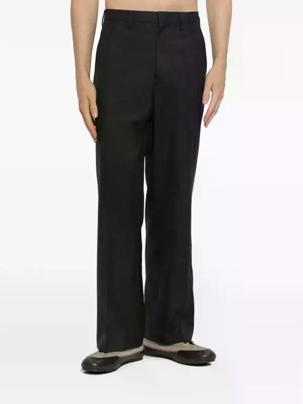 MAISON MARGIELA Tailored Pressed Crease Wool Trousers