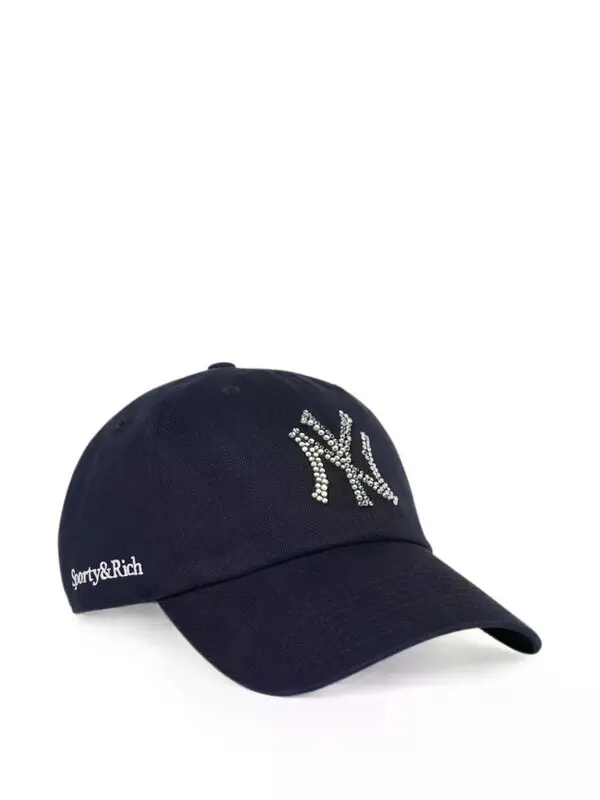SPORTY & RICH X Yankees Krystal Baseball Cap - Blue