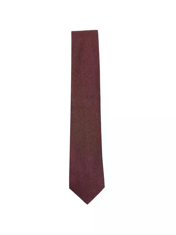 Canali Textured-weave Silk Tie