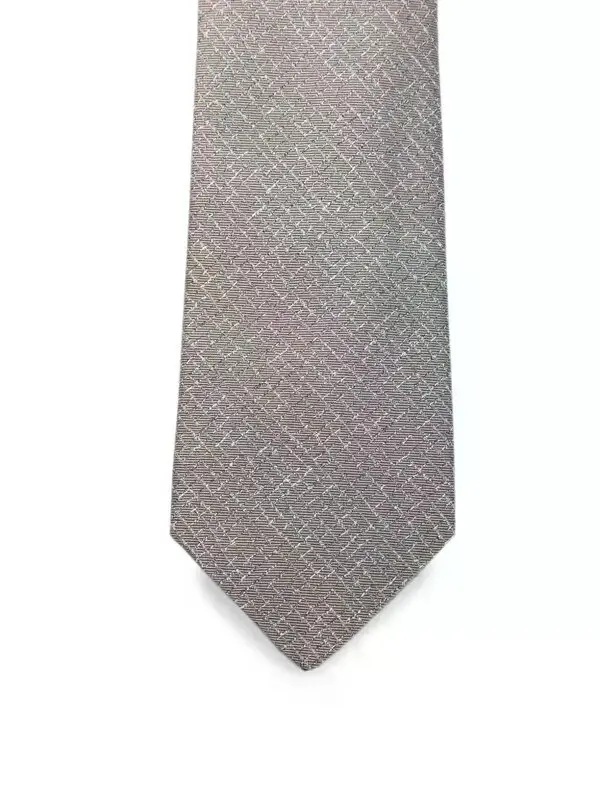 Canali Diamond-pattern Silk Tie