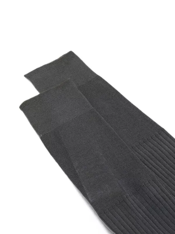 N°21 Ribbed-knit Logo-print Socks
