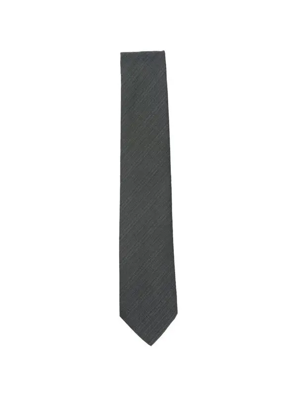 Canali Diagonal-stripe Silk Tie